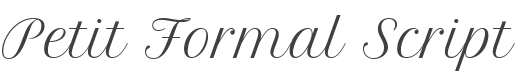Petit Formal Script Font By Impallari Type Free Download Fontsc