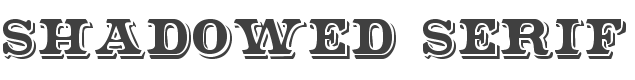 Shadowed Serif Font by James Fordyce Free Download » Fontsc Shadowed Serif Font by James Fordyce Free Download » Fontsc